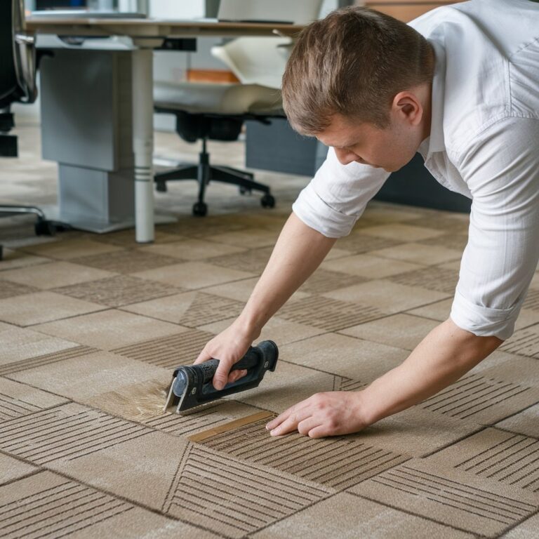 How to Remove Adhesive from Carpet Tiles with a Carpet Glue Remover
